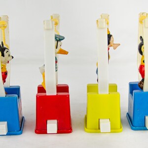 1970s Walt Disney Mickey Mouse Donald Duck & Goofy Tricky Trapeze Toy ...
