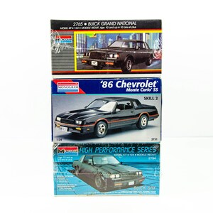 Monogram 1/24 Buick Grand National 2765 GNX 2784 86 Chevy Monte Carlo ...
