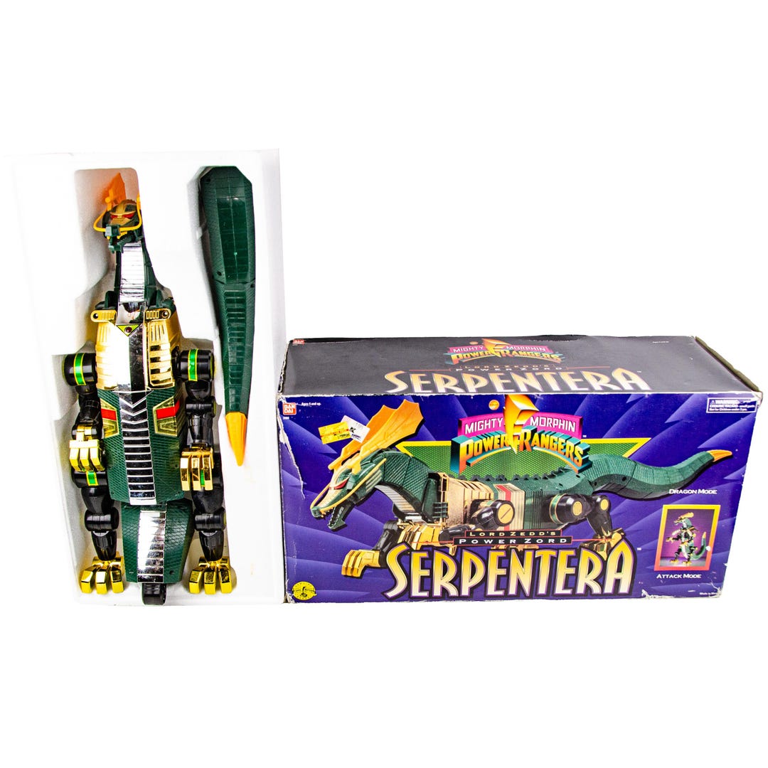 Vintage Bandai 1995 Power Rangers Serpentera Lord Zebb's Power Zord ...