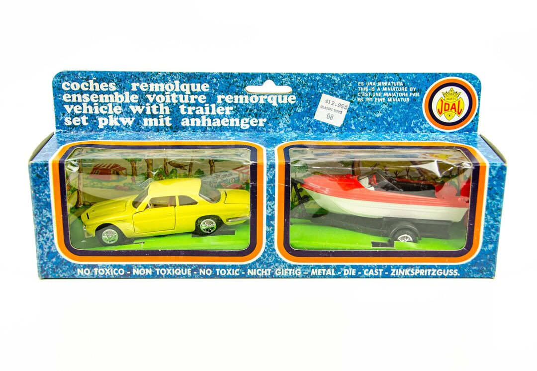 Vintage Joal 1/43 Iso Rivolta Coupe GT Transport Trailer Boat Diecast ...