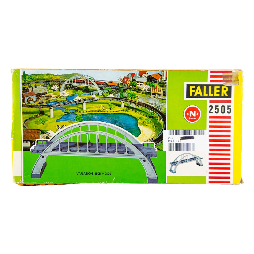 Vintage Faller 1:160 N Scale Metal Arch Bridge Model Train Building Kit ...