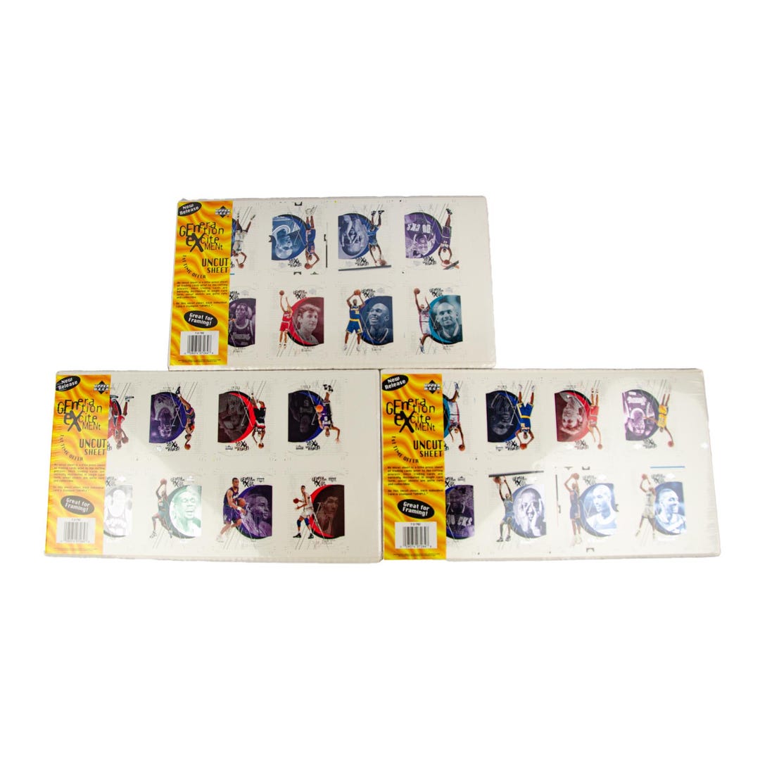 Upper Deck Generation Excitement Uncut Sheet NBA Basketball Trading ...