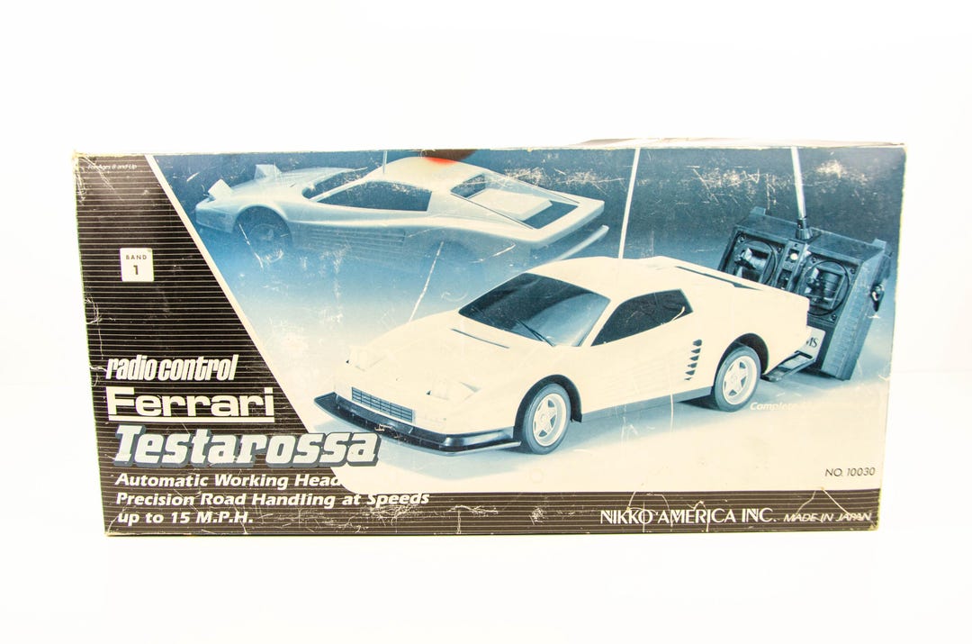 Vintage 1986 Nikko RC Ferrari Testarosa Remote Control Car 10030 - Etsy