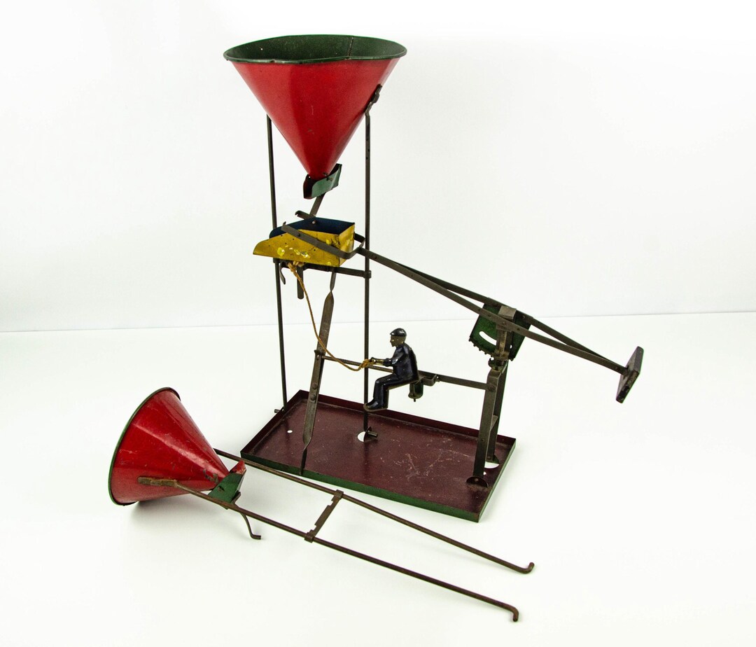 Rare Antique Wolverine Sand Andy Automatic Crane Loader Pressed Tin - Etsy