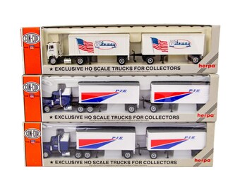 1/87 Scale Mack Semi Tractor Trailer "gradall" Truck for Train Layouts ...