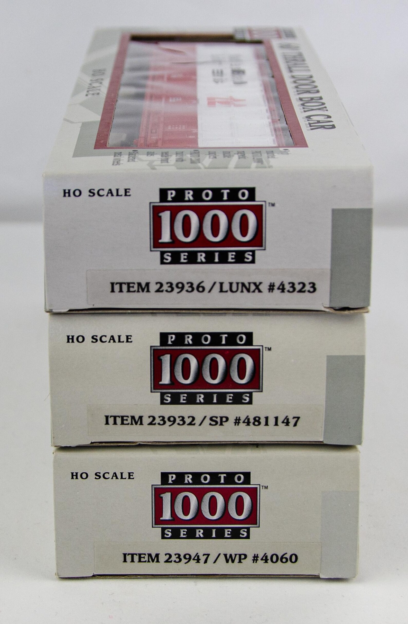 Proto 1000 SP Hopper & Lunx WP Box Cars 1:87 HO Scale Model Train Car ...