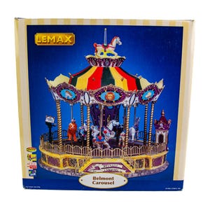 Lemax Village Collection 44171 Belmont Carousel Merry Go Round Carnival ...