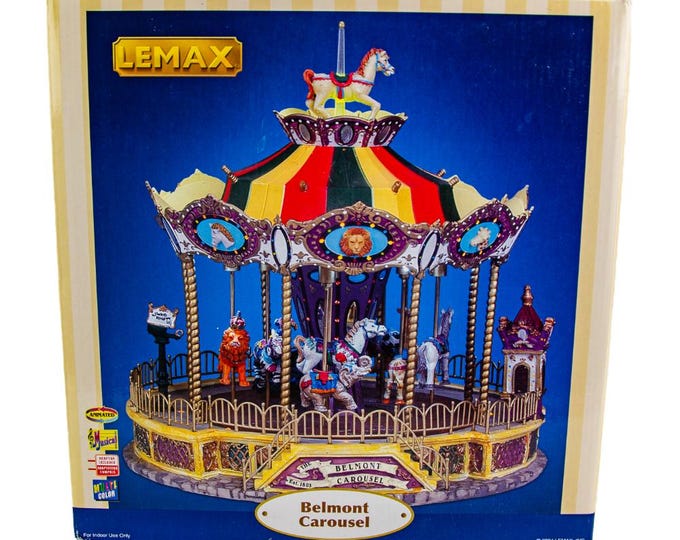 Lemax Village Collection 44171 Belmont Carousel Merry Go Round Carnival ...