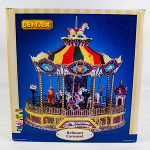 Lemax Village Collection 44171 Belmont Carousel Merry Go Round Carnival ...