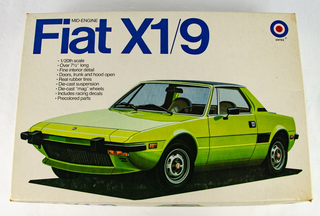 Entex 9028 1974 Fiat X1/9 Mid Engine Japan 1:20 Scale Model Sports Car ...