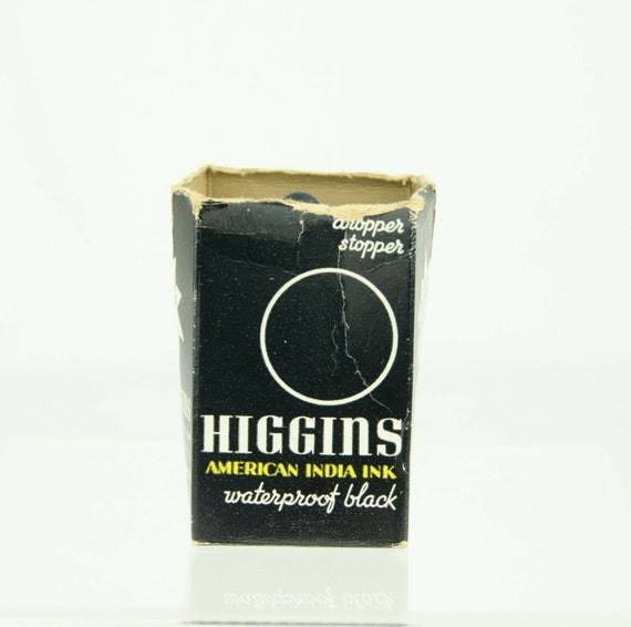 Vintage Higgins India Ink Waterproof Black 4415 - Etsy