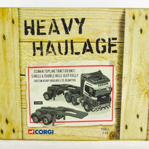 Corgi 1:50 Scania Topline Cadzow Tractor Trailer Diecast Model Truck ...