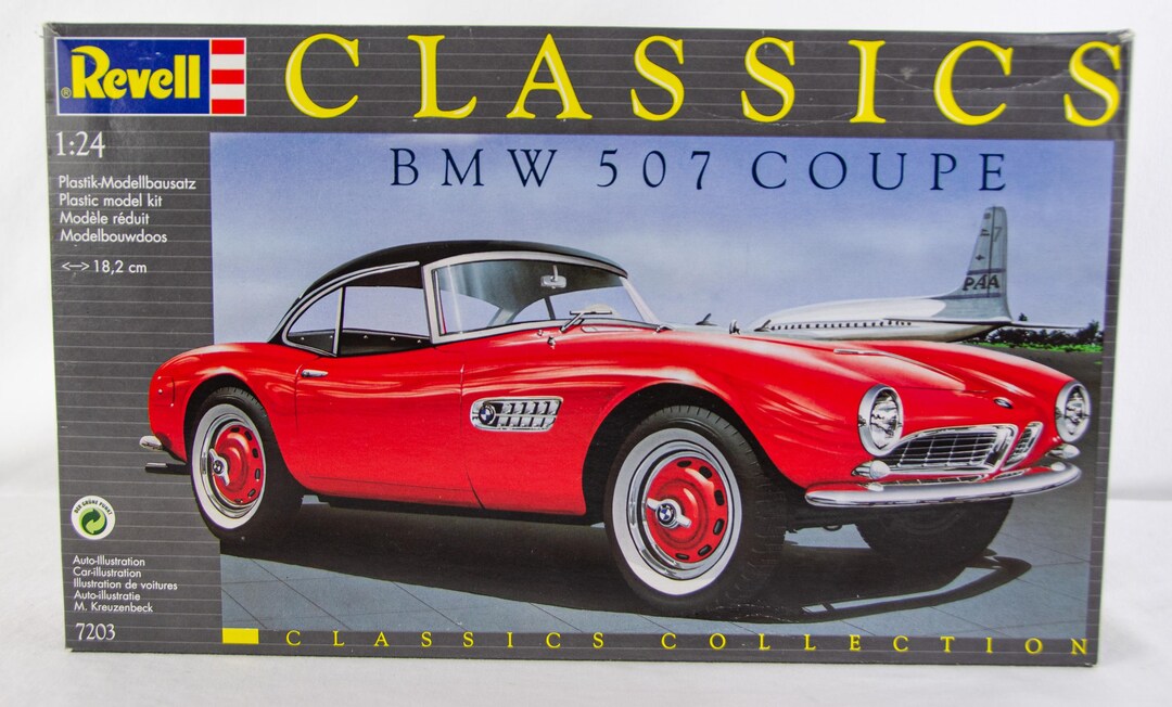 Vintage Revell Classics 1/24 Scale BMW 507 Coupe Model Car Building Kit ...