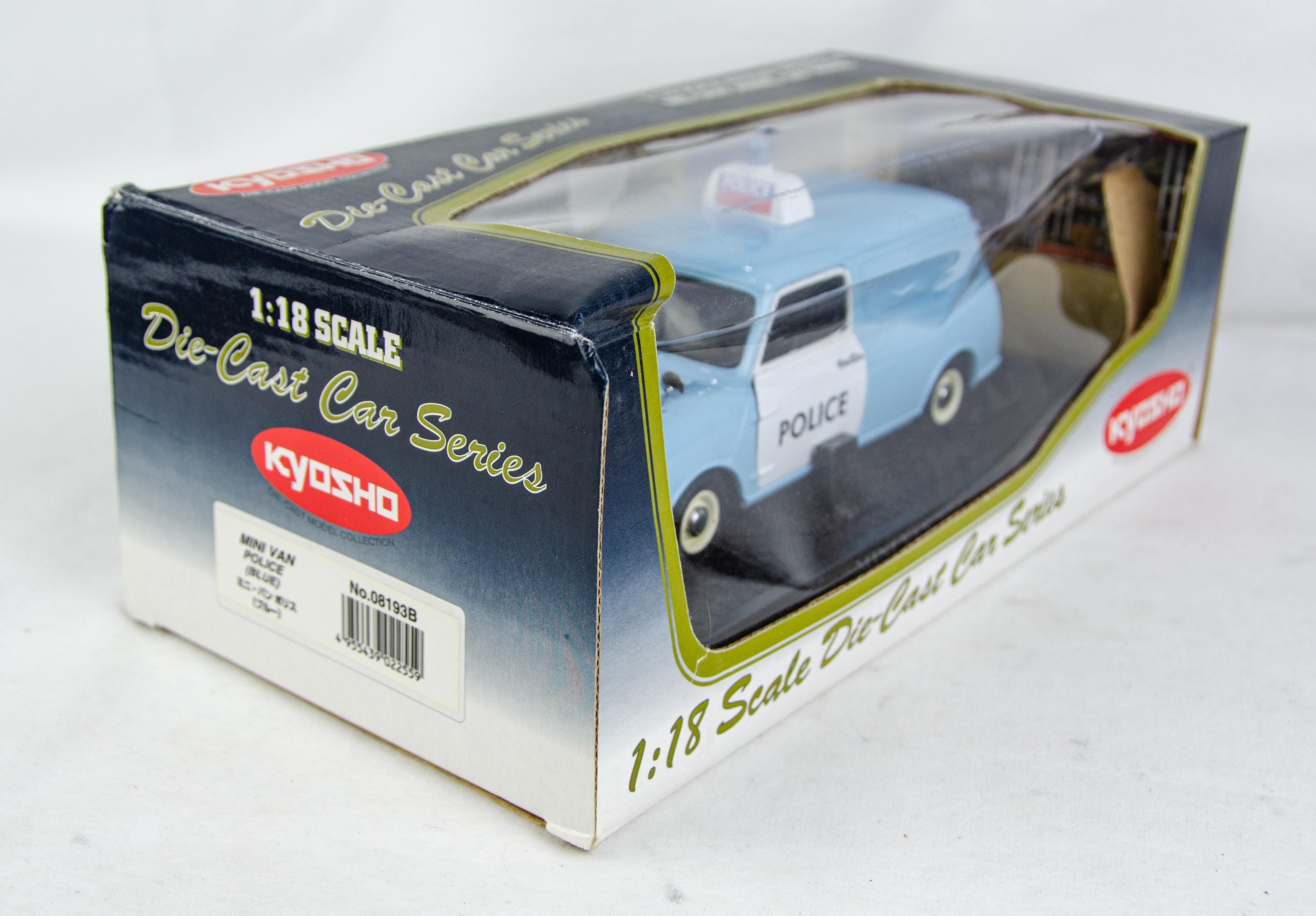 Kyosho 1:18 Scale Mini Van Police Diecast Model Car 08193B - Etsy