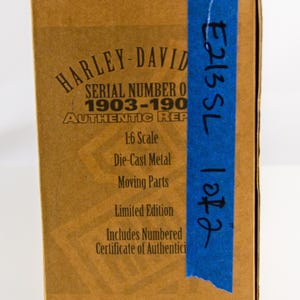 Vintage 1903/1904 Harley-davidson Serial Number One Diecast Motorcycle ...