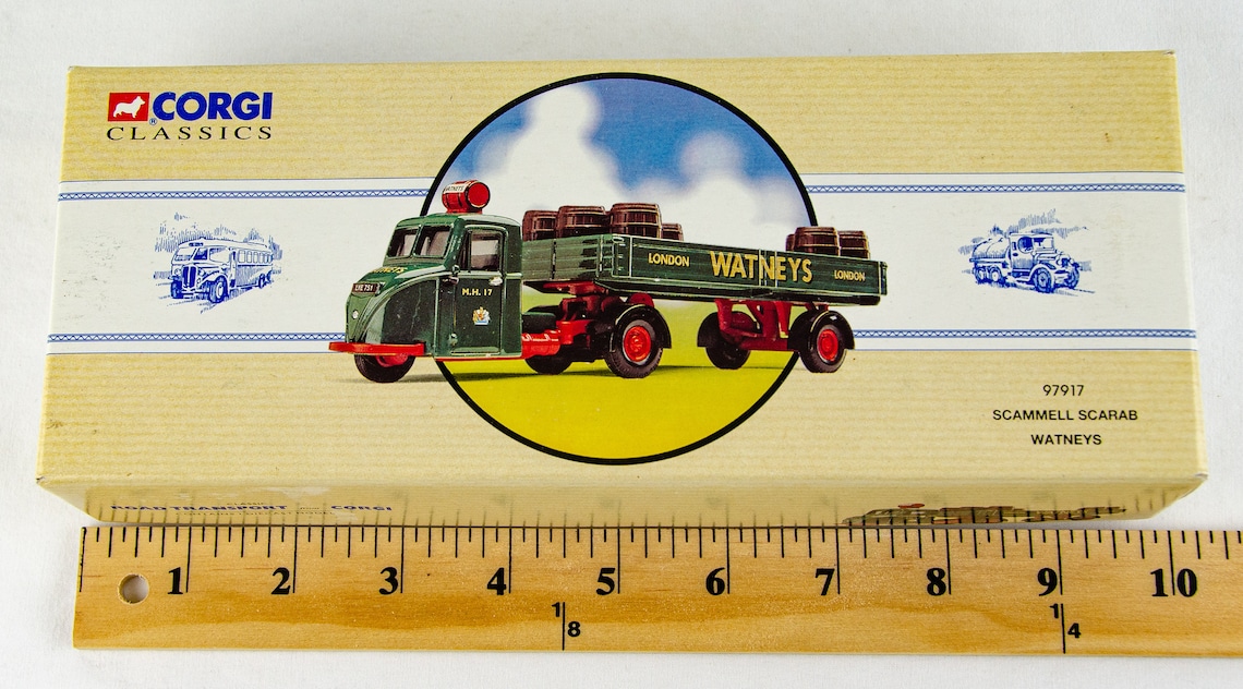 Corgi Classics Scammell Scarab Watneys Barrel Truck 1:50 Scale - Etsy