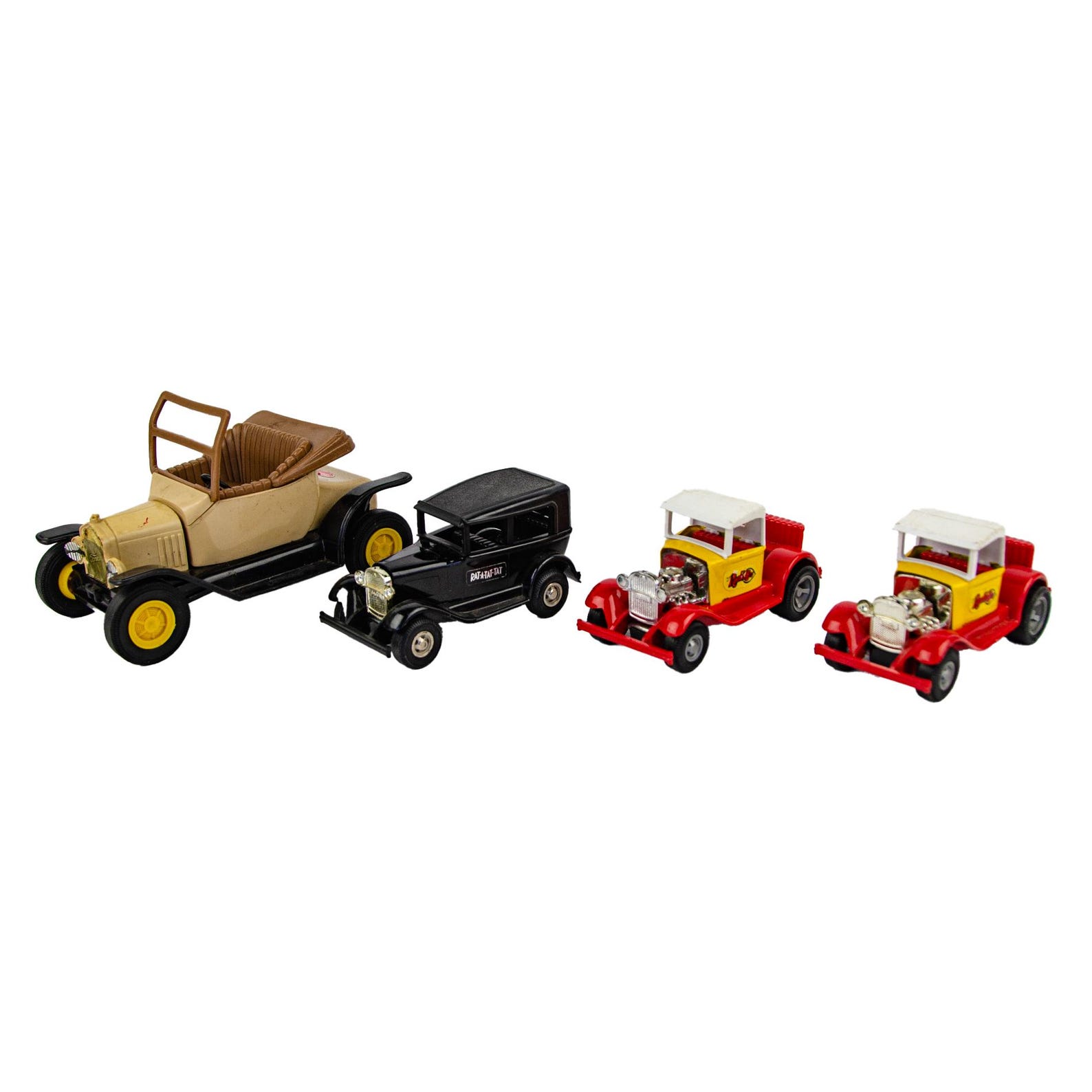 Tonka Ford Model T Rat-a-tat-tat Ford Model A Rumble Bee Roadster Car 4 ...