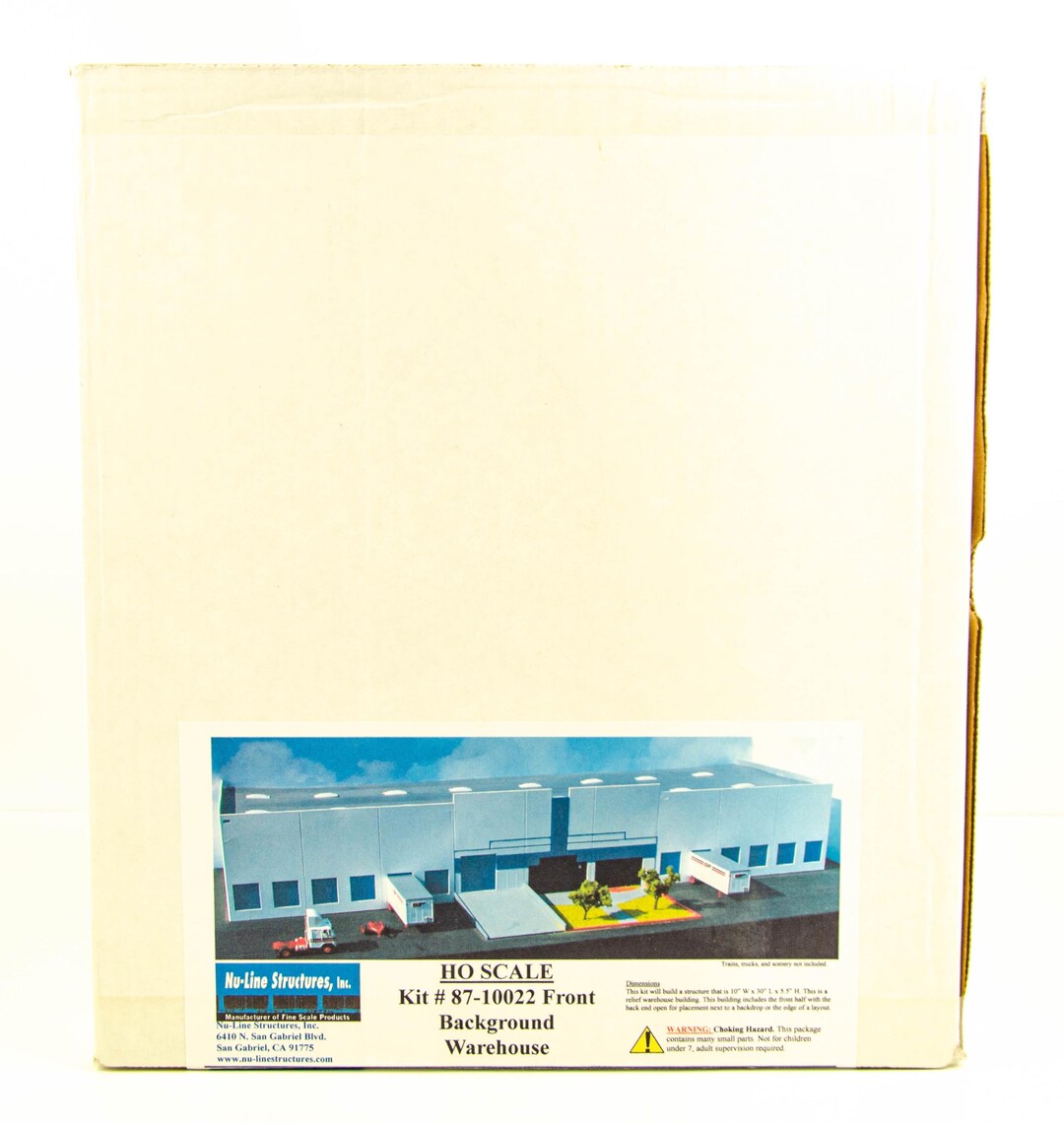 Super Rare Nu-line Structures HO Front Background Warehouse Building ...