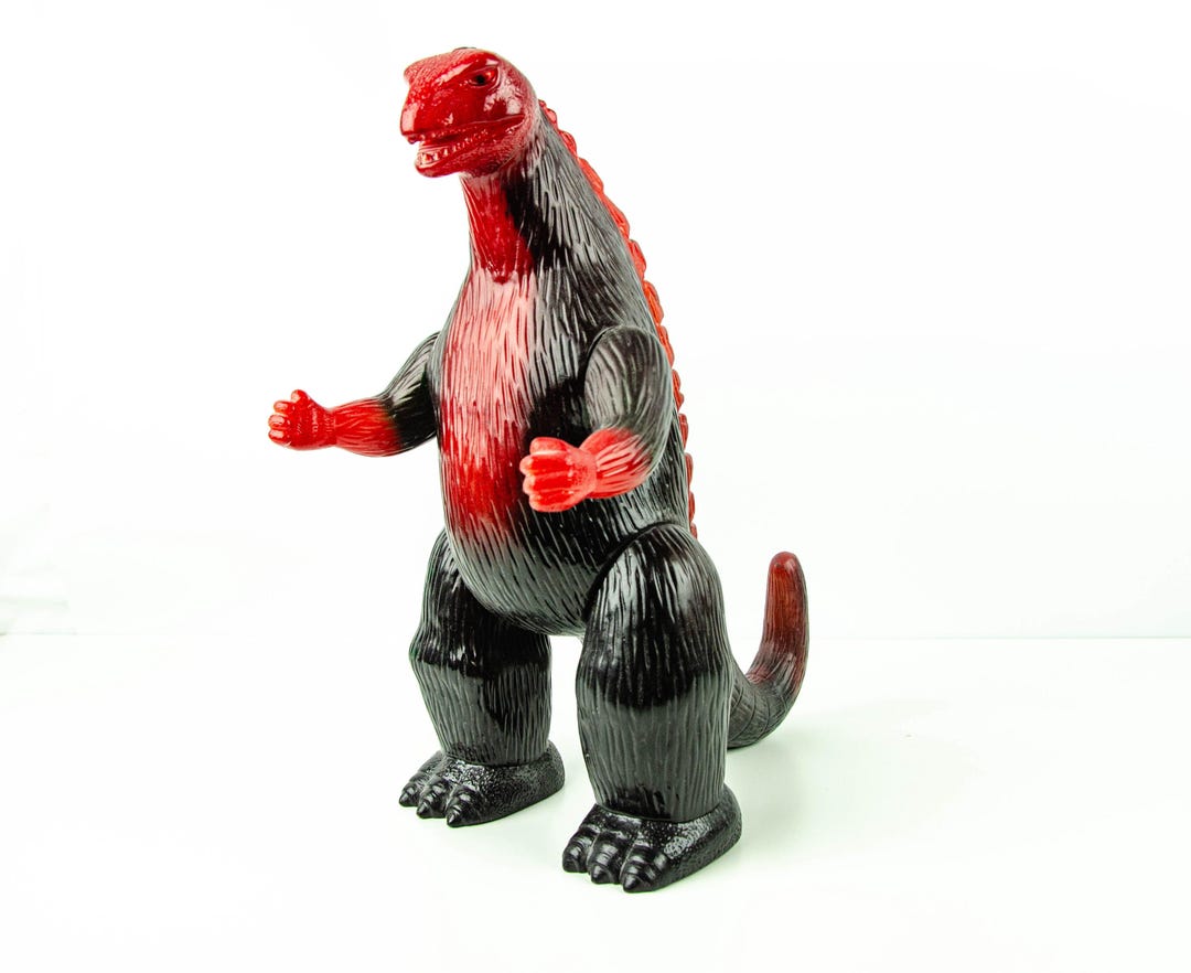 2005 San Marusan Toho 15" 1962 Godzilla Red & Back Sofubi Vinyl Figure ...