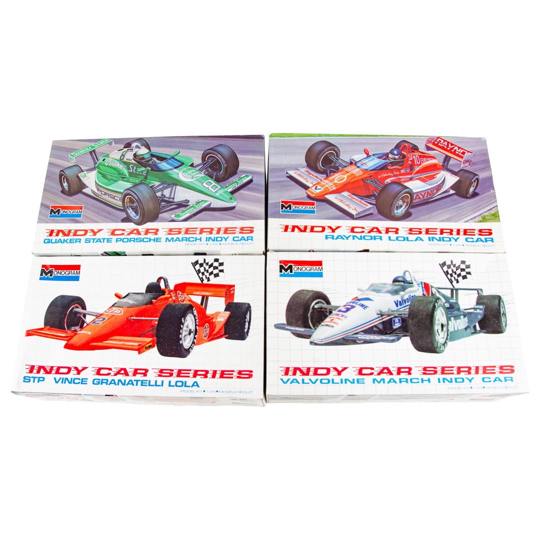 Monogram 1/24 Indy Formula 1 Lot Quaker State Porsche Raynor Valvoline ...
