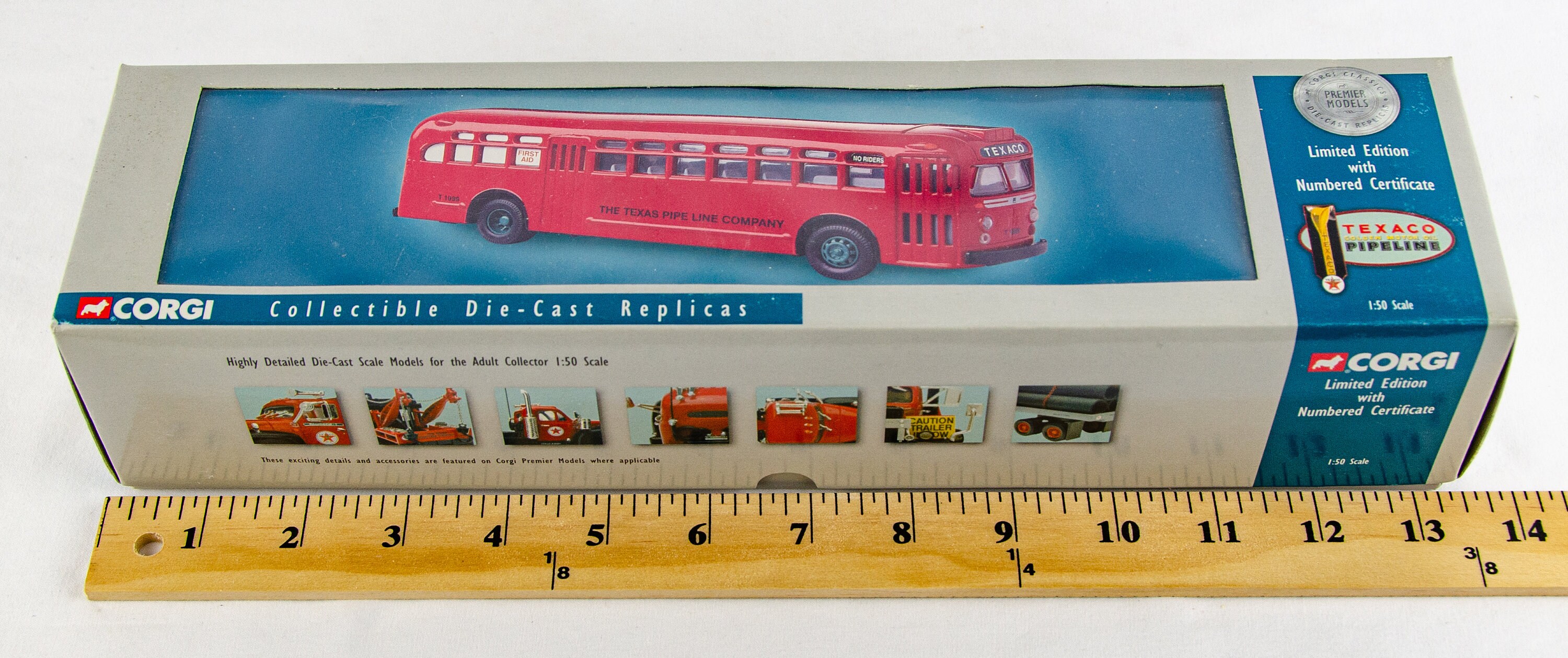 Corgi Classics Limited Edition Texaco Crew Bus Red 1:50 Scale - Etsy