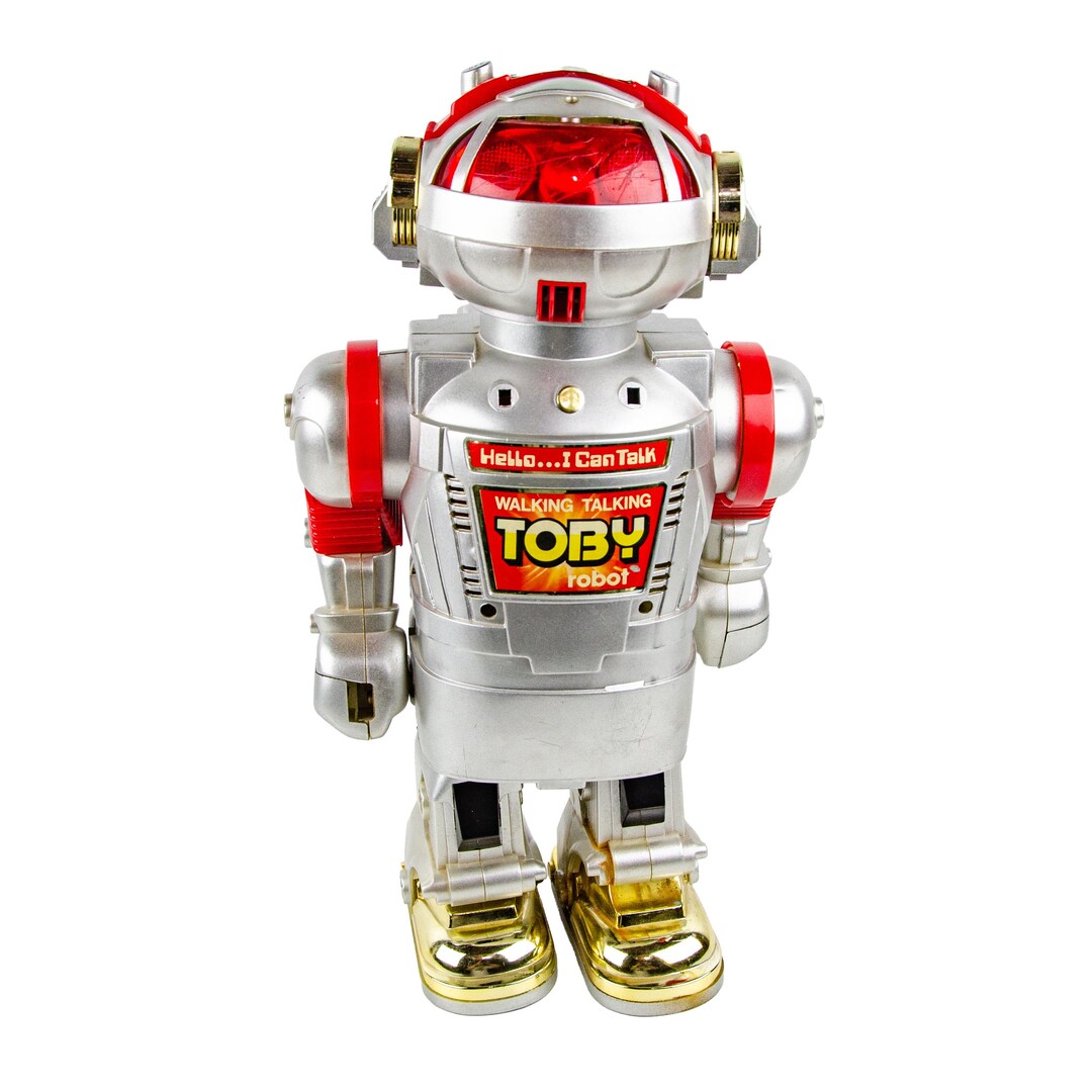 Vintage 1986 New Bright Walking Talking Toby the Robot - Etsy