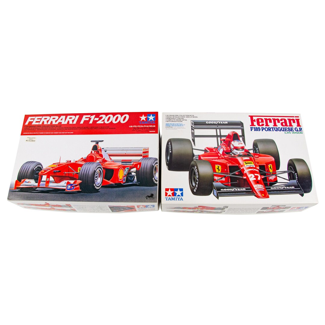 Tamiya 1/20 Ferrari Grand Prix Formula 1 Model Car Lot F1-2000 F189 ...