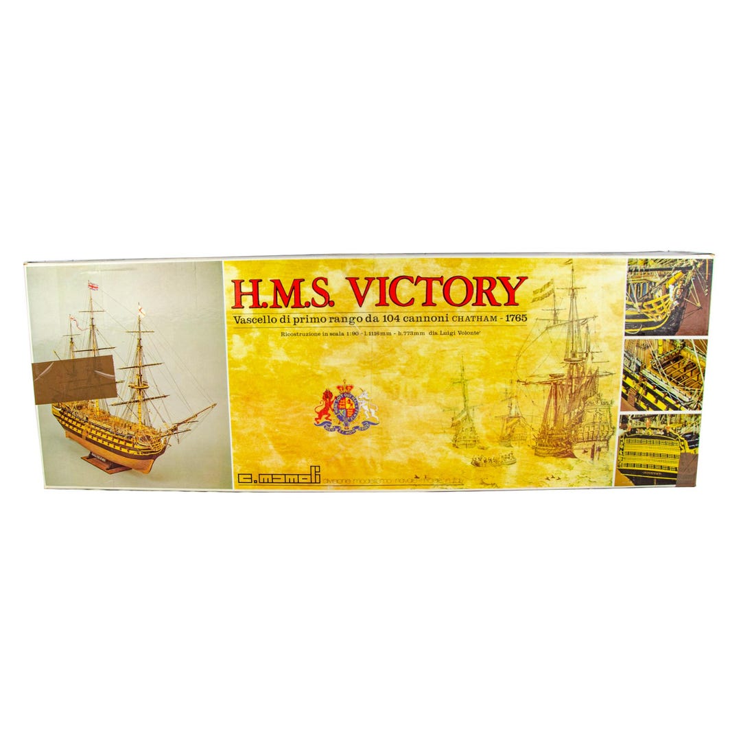 C Mamoli HMS Victory 104 Gun First Class Vessel Italy 1/90 Scale Model ...