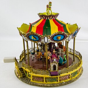 Lemax Village Collection 44171 Belmont Carousel Merry Go Round Carnival ...