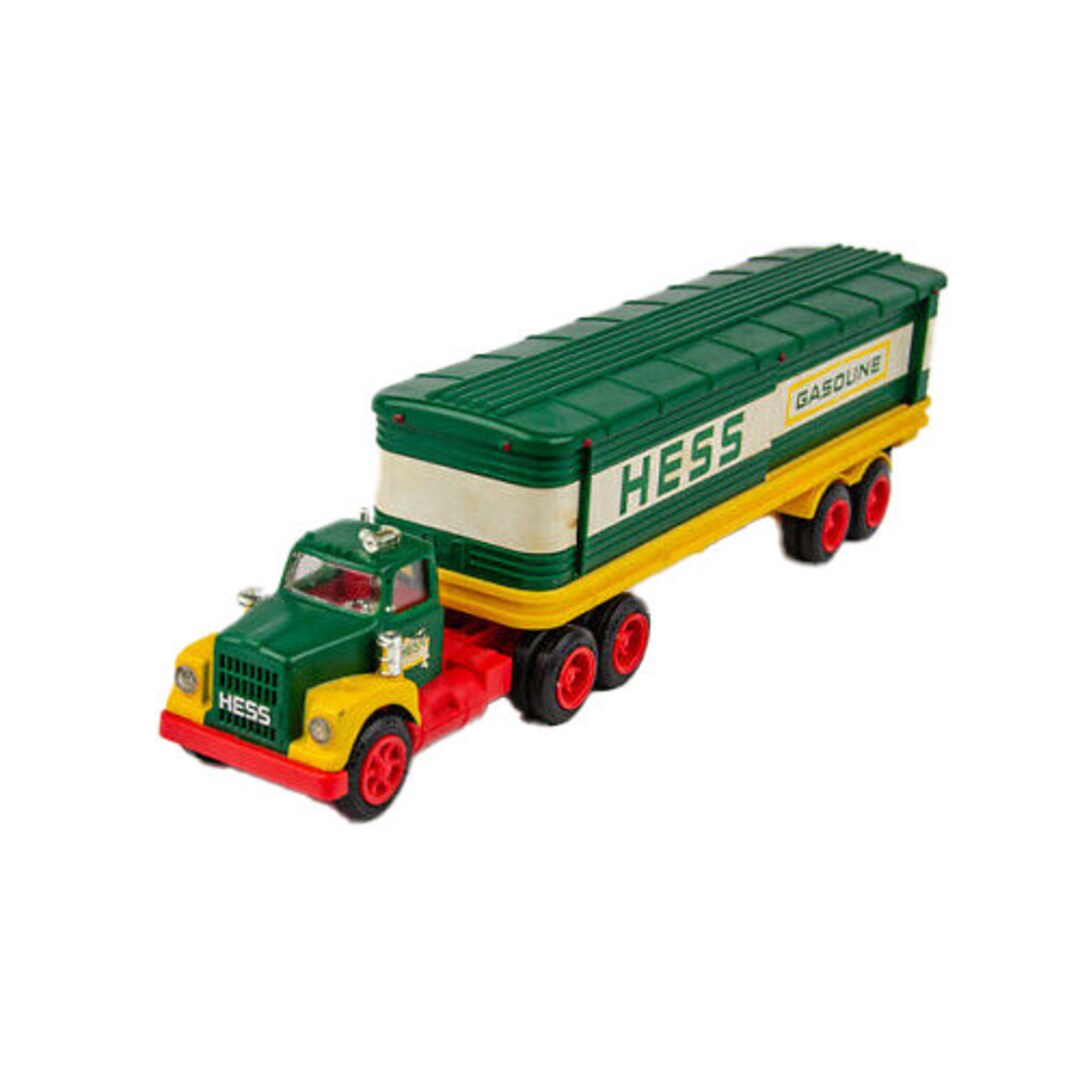 Vintage 1975 Hess Box Trailer With Oil Barrels & Original Box - Etsy