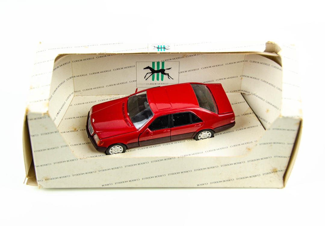Vintage Cursor 1/43 Mercedes-benz 500 600 SEL Red Diecast Model Car - Etsy
