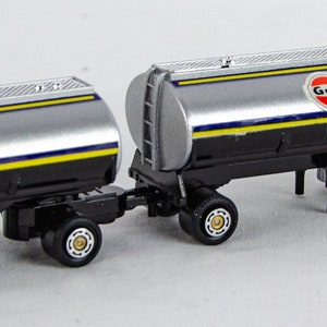 Shinsei HO Haulers 1:128 Scale GMC Gulf Oil Tanker Tandem Diecast Model ...