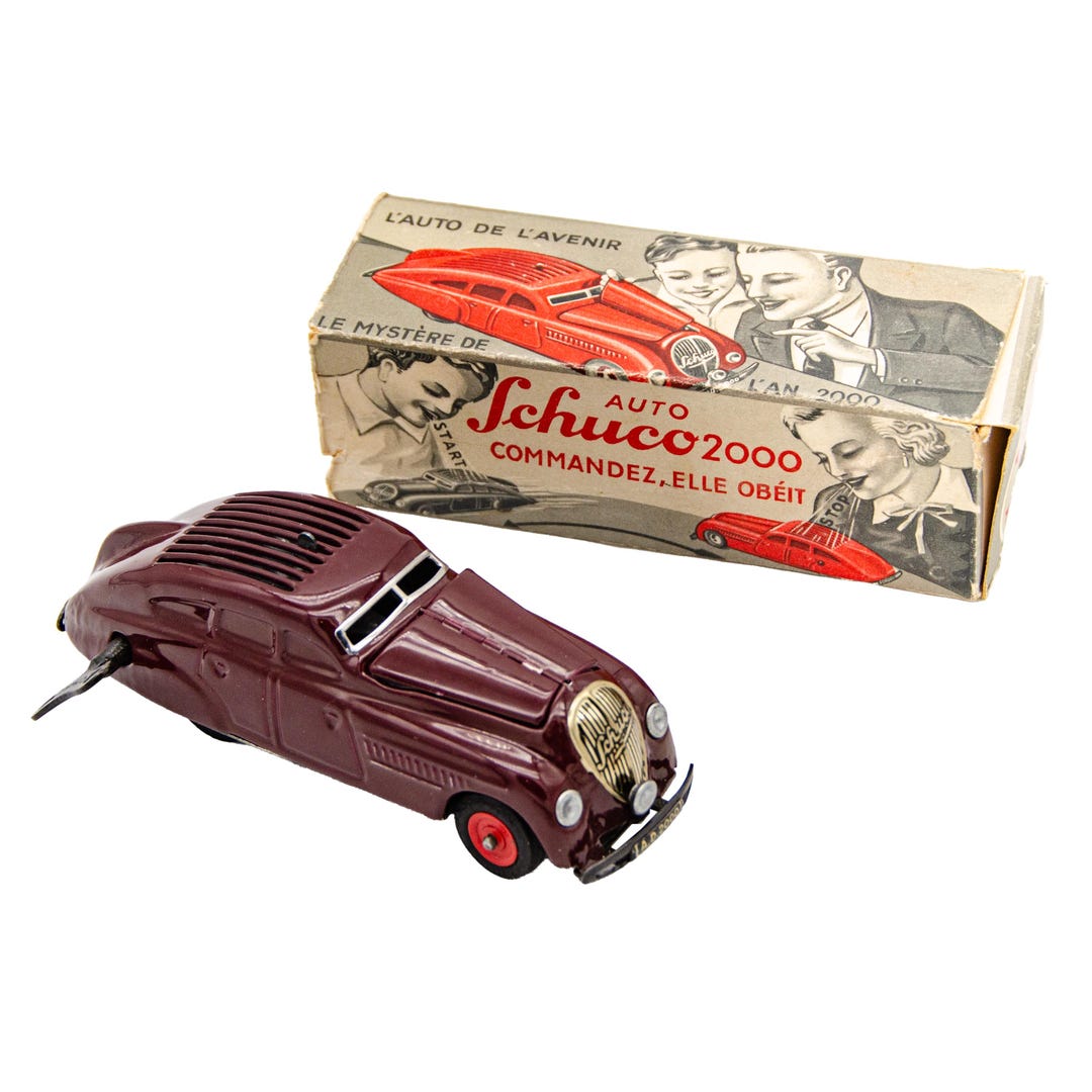 Vintage Schuco Kommando Anno 2000 Wind up Car W/ Key & Original Box ...