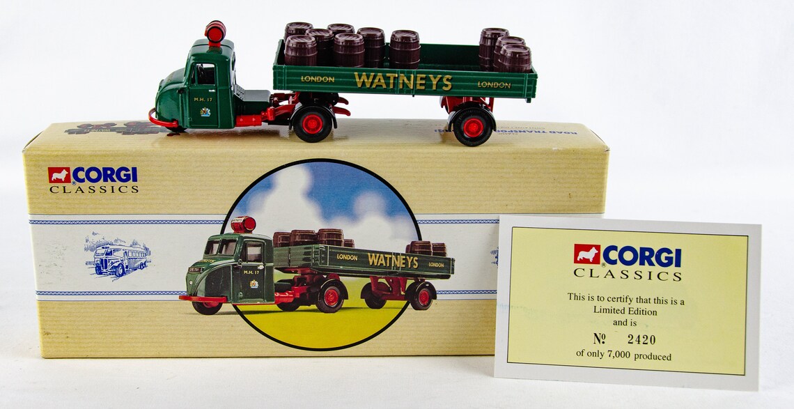 Corgi Classics Scammell Scarab Watneys Barrel Truck 1:50 Scale - Etsy