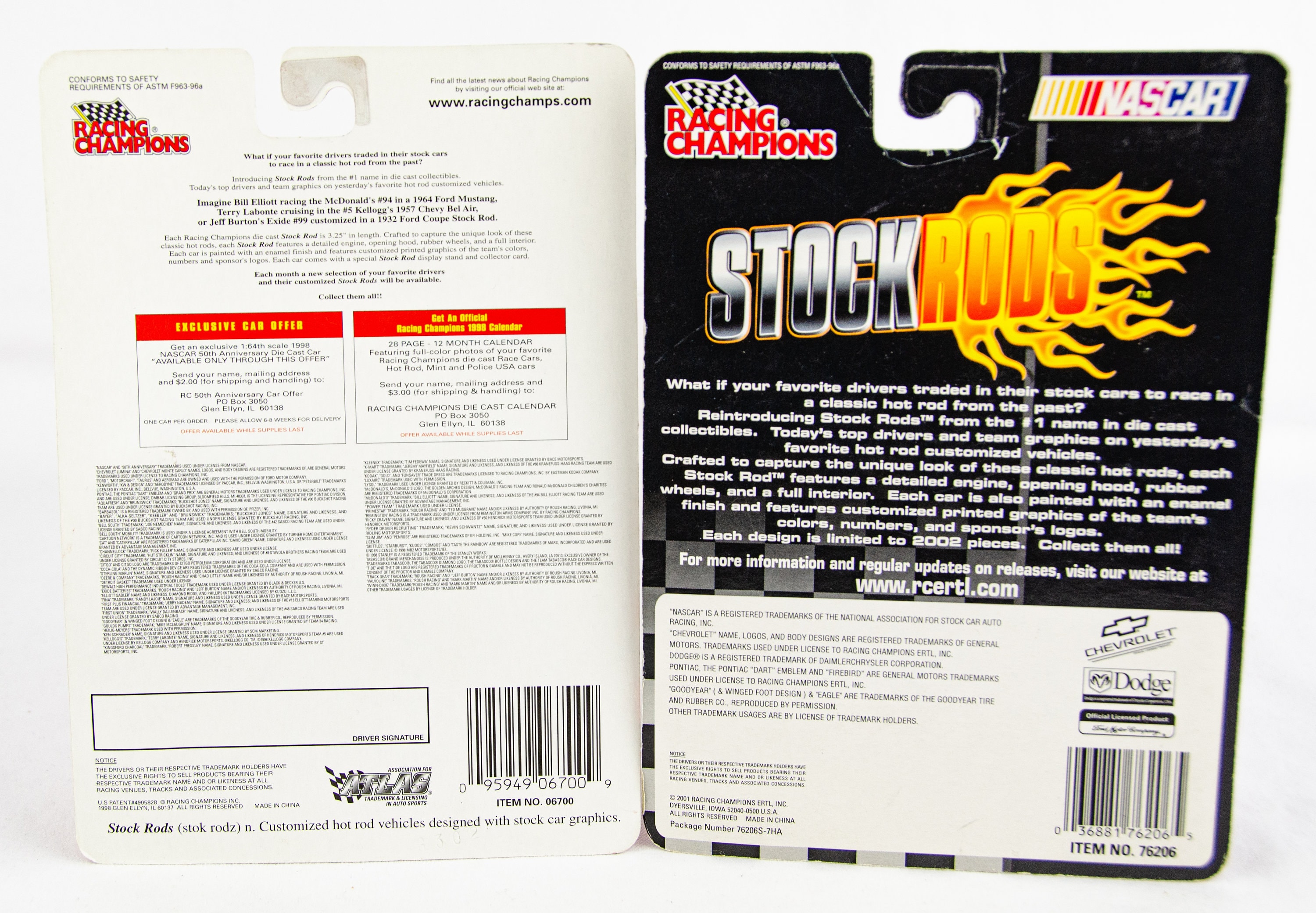 Racing Champions 50th Anniversary Nascar Stock Rods Tide & CAT - Etsy