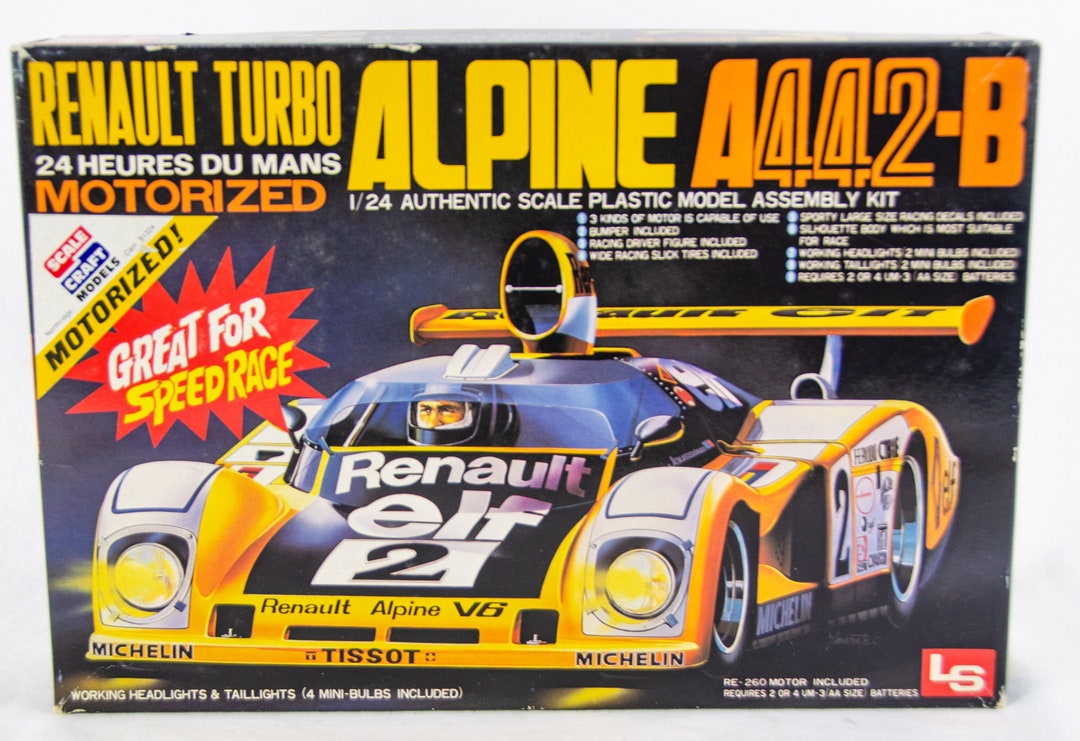 Rare Vintage LS 1:24 Scale Renault Alpine A442-B Plastic Model Car Kit ...