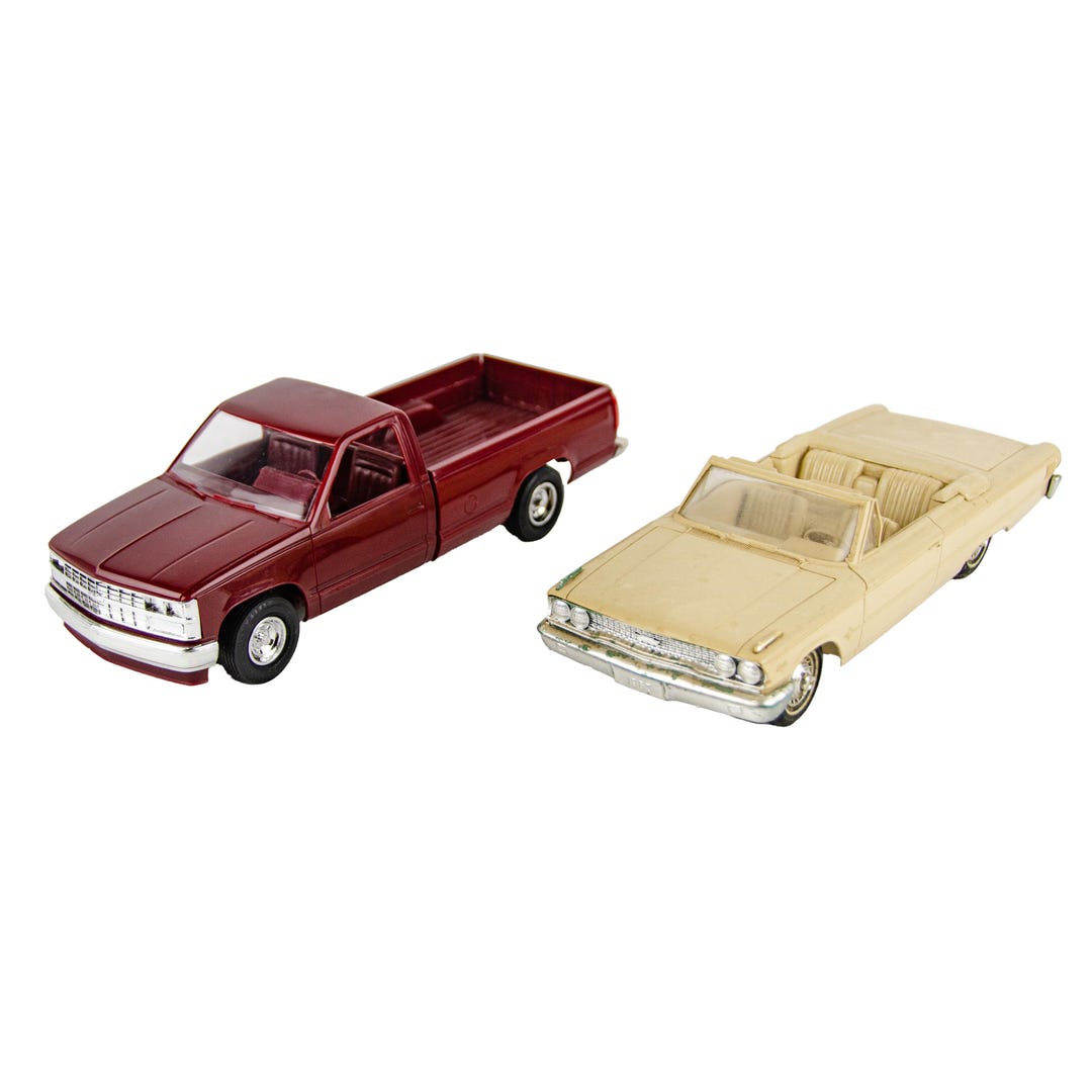 AMT Chevrolet Silverado & Ford Galaxie 500 XL Dealer Promo 1:25 Model ...