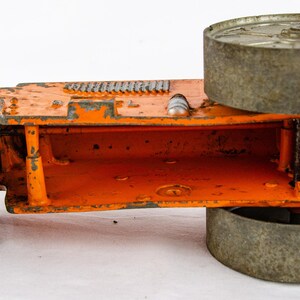 Vintage 1950s Pressed Steel Hubley Orange Diesel Steamroller - Etsy