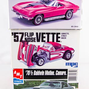 Amt Revell Mpc Chevrolet Corvette Camaro 1 25 Scale Model Car Kits 3p