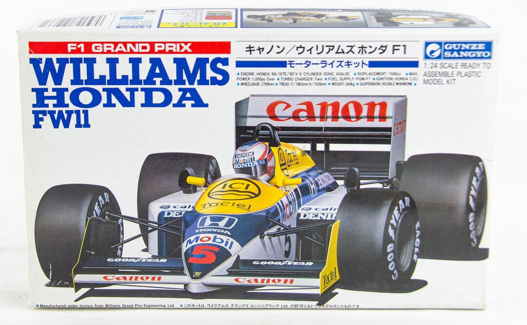 Vintage 1987 Gunze Sangyo 1:24 Scale F1 Grand Prix Williams - Etsy