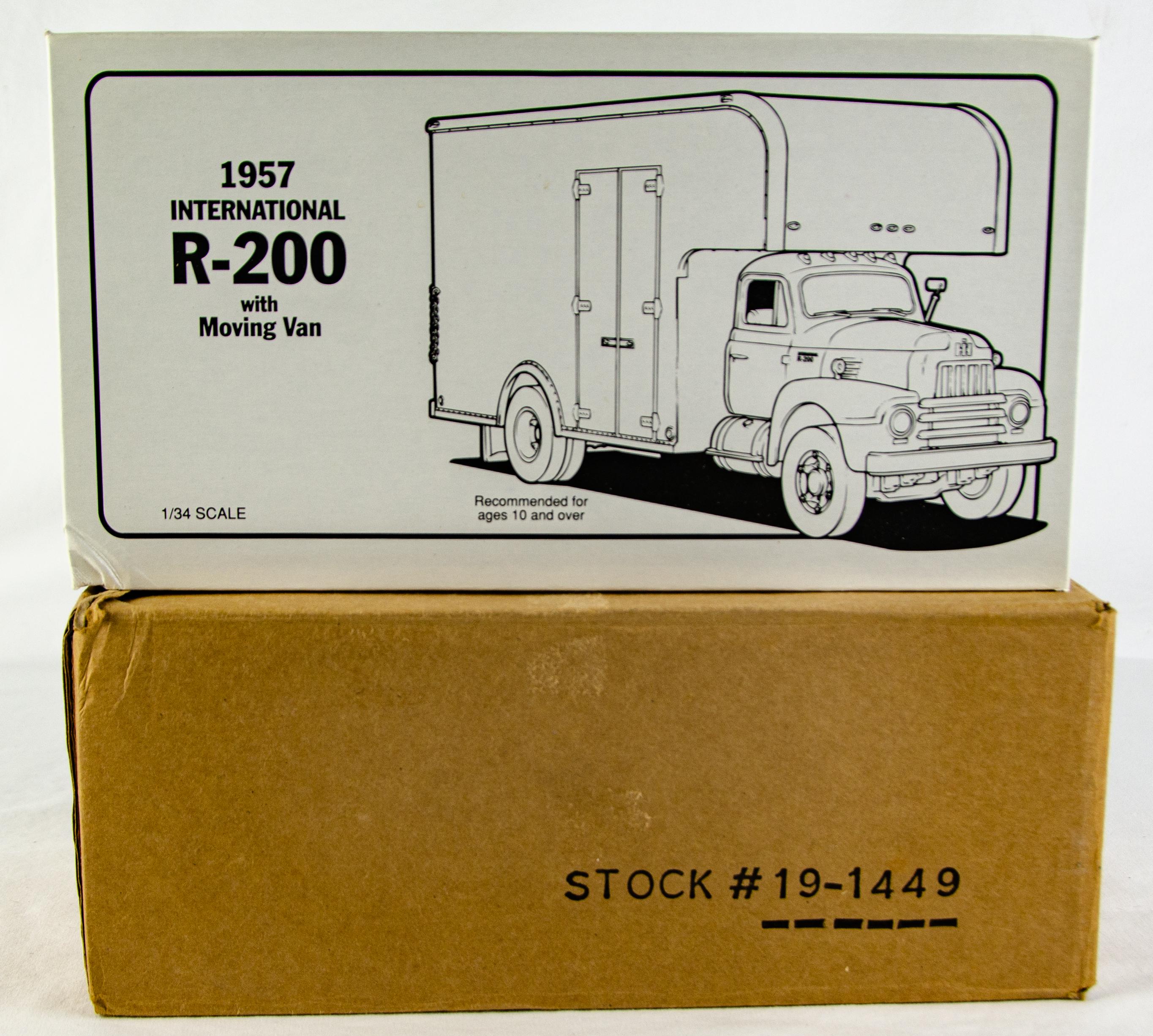 First Gear 1957 International R-200 Moving Van Bekins 1:34 Scale ...