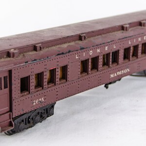 Vintage Lionel 1:48 O Scale Post-war Madison Model Train Passenger Car ...