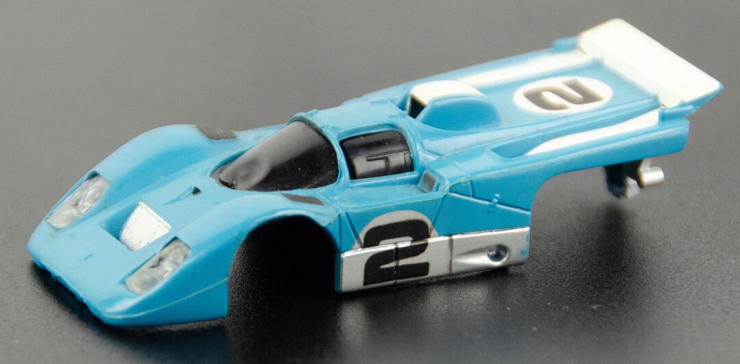 Vintage Aurora AFX Ferrari 512M Blue & White #3 HO Scale Slot Car Body ...