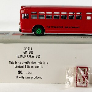 Corgi Classics Limited Edition Texaco Crew Bus Red 1:50 Scale - Etsy