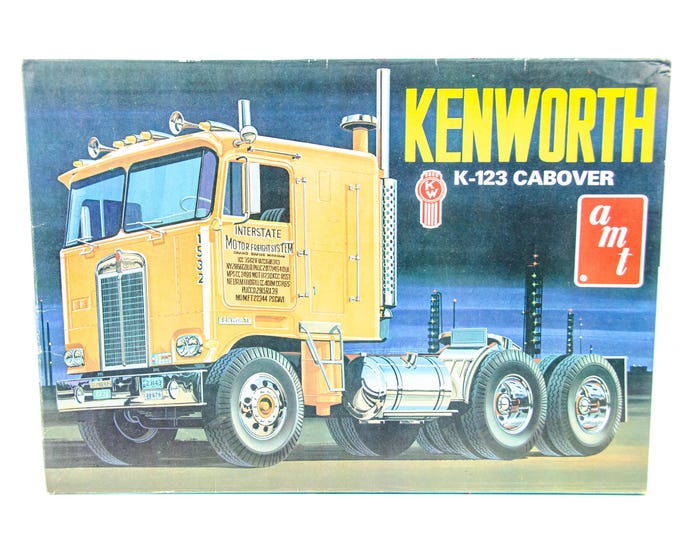 Original AMT 1/25 Kenworth K-123 Cabover Semi Tractor Truck Model Kit ...