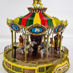 Lemax Village Collection 44171 Belmont Carousel Merry Go Round Carnival ...