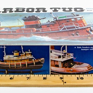1979 Revell 5001 Harbor Tug Boat 9 Long Color Molded Plastic Model Boat ...