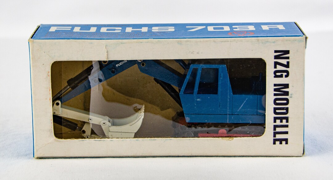 NZG 102 FUCHS 703R Hydraulik Bagger Excavator German 1:50 Scale Diecast ...