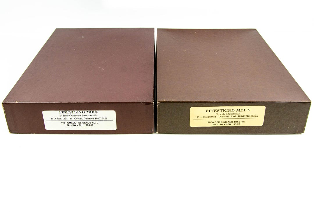 Finestkind Models S Scale Ore Bins Trestle & Small Residence Train ...