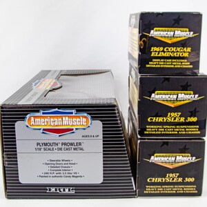 ERTL American Muscle Cougar Chrysler Plymouth Scale Diecast Model Cars ...